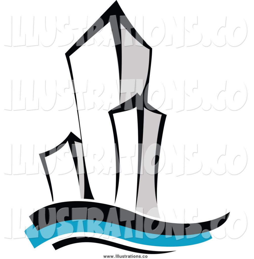 royalty free stock illustration of a skyscraper highrise building logo ...